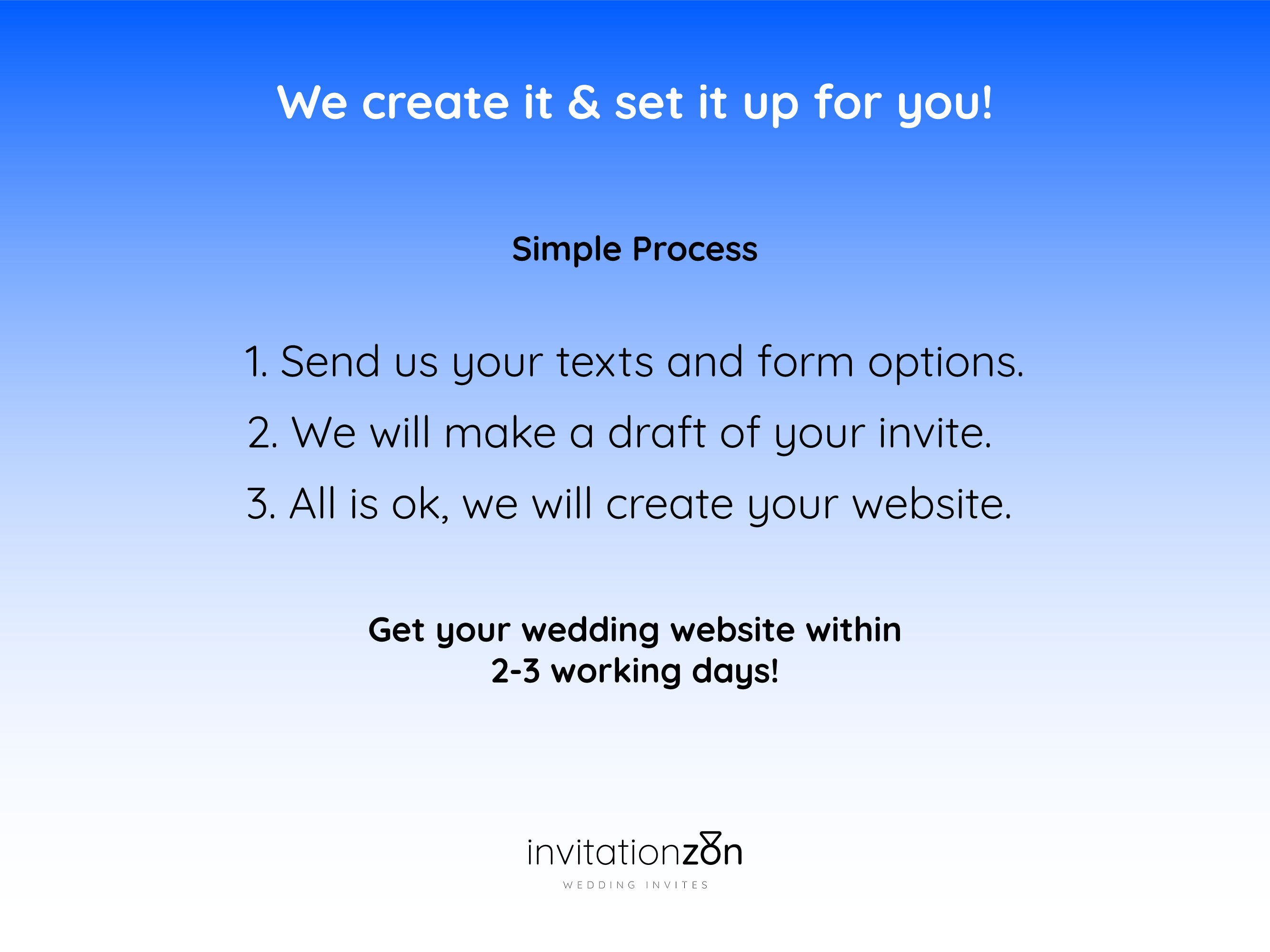 Digital RSVP Wedding Invitation and Online RSVP Invite Mini Wedding ...