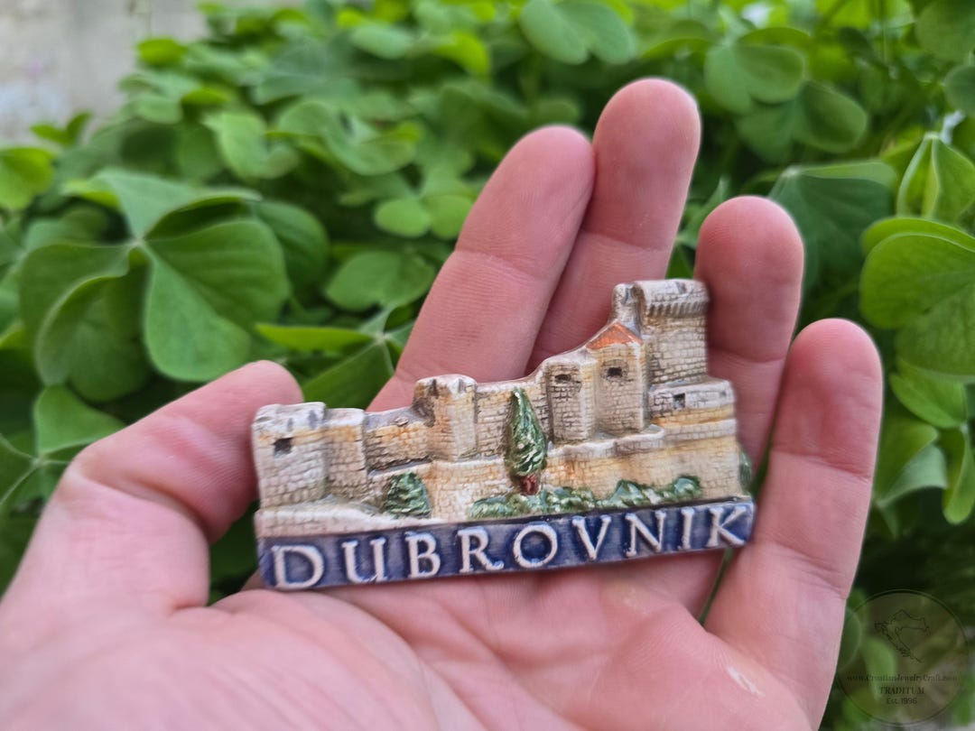 Ceramic Dubrovnik Magnet, Authentic Croatian Souvenir Gift, Made in ...