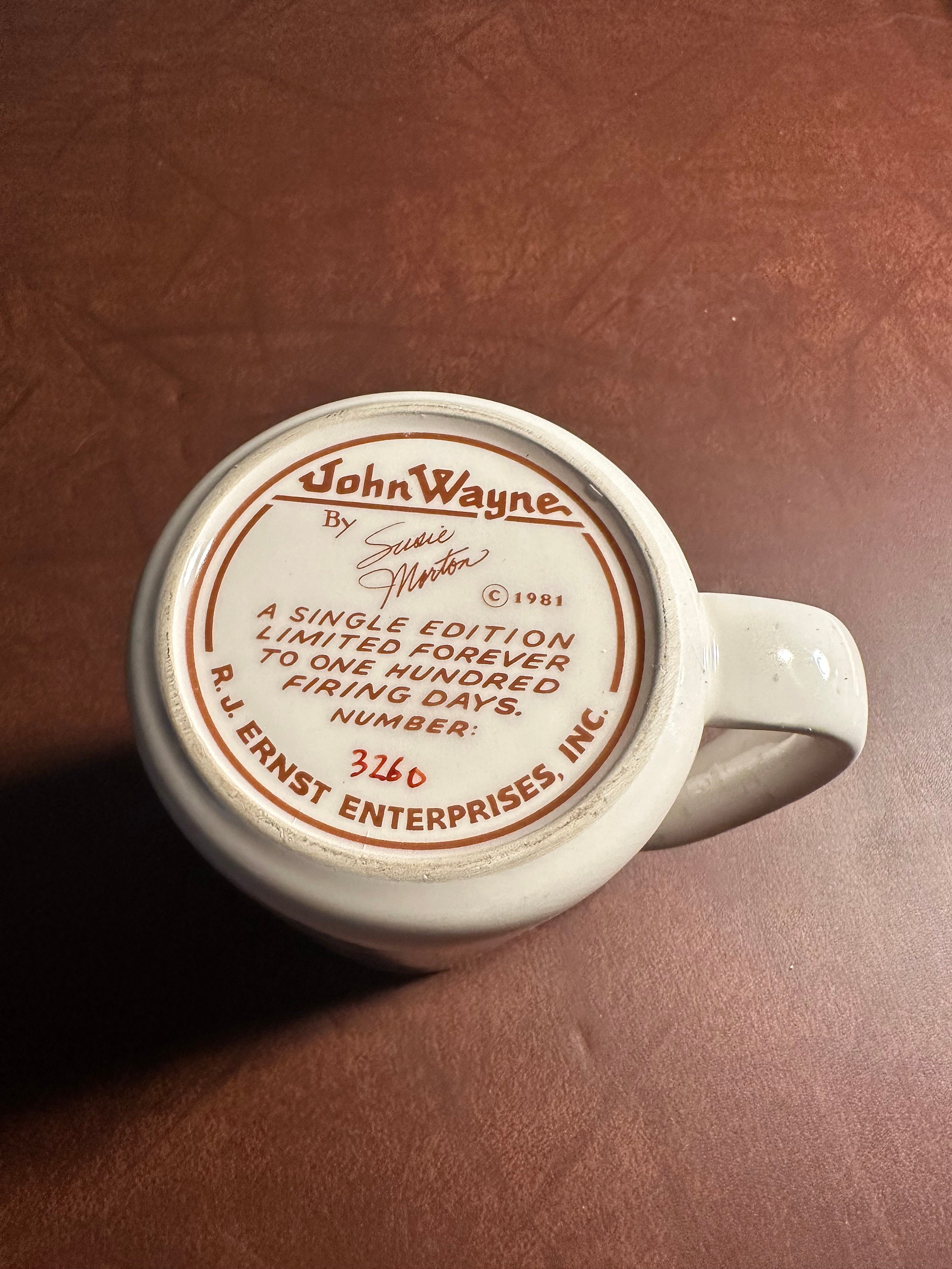 John Wayne Limited Edition Beer Stein-mug - Etsy