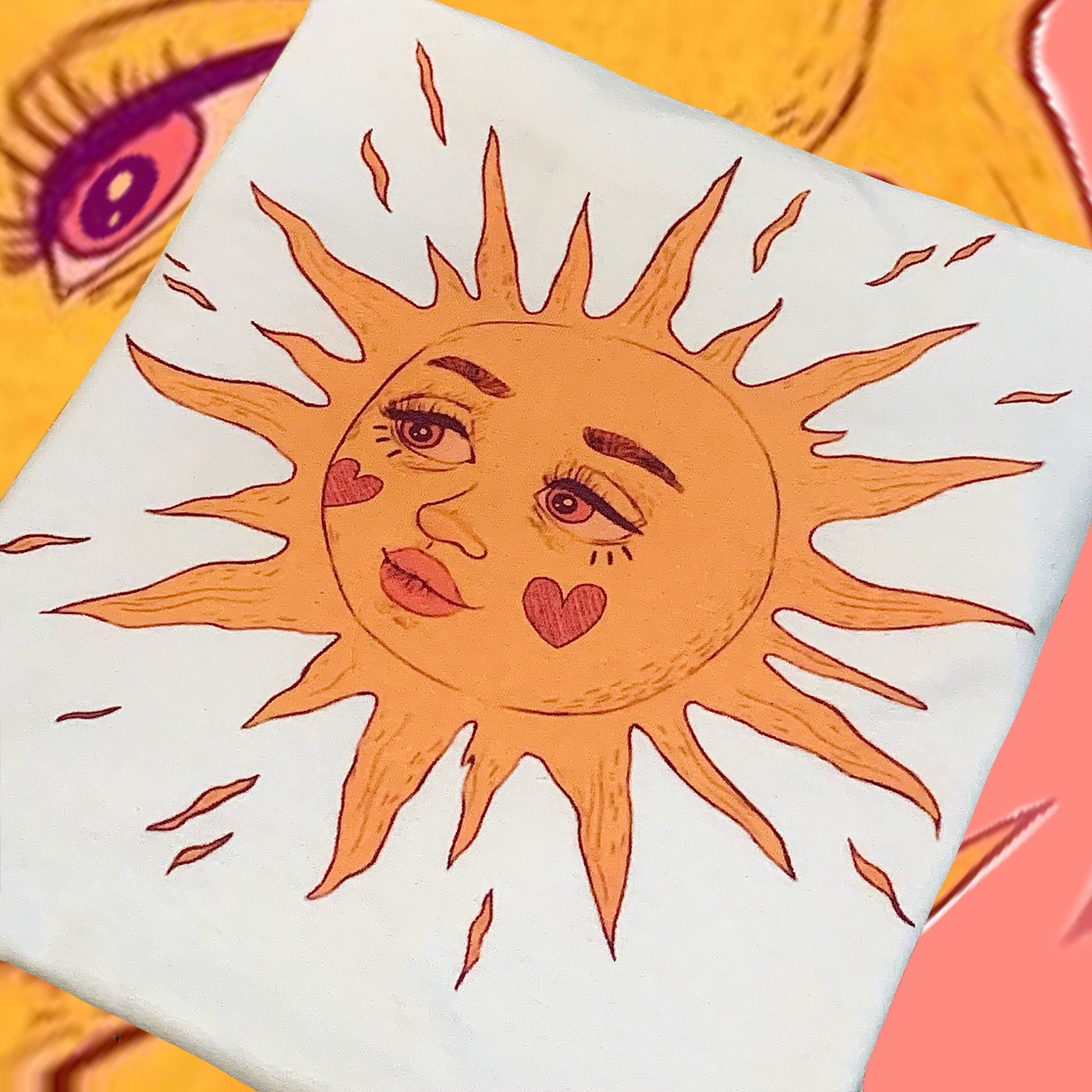 Sun Kissed Graphic Tee | Celestial Festival Y2k Boho Sunshine Oversized ...