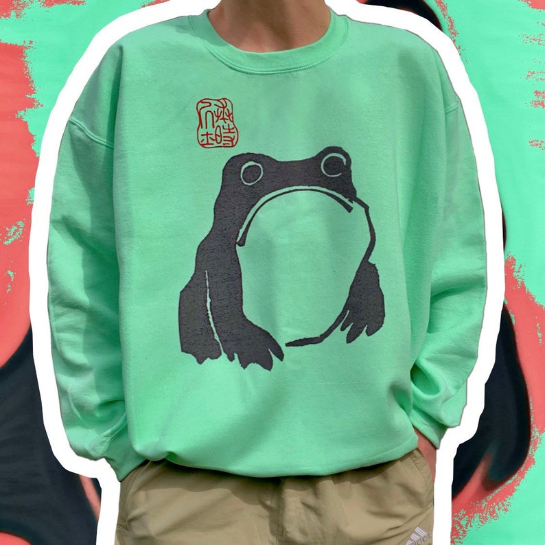 Unimpressed Frog Tote Bag Fairycore Grunge Cottagecore Toad - Etsy