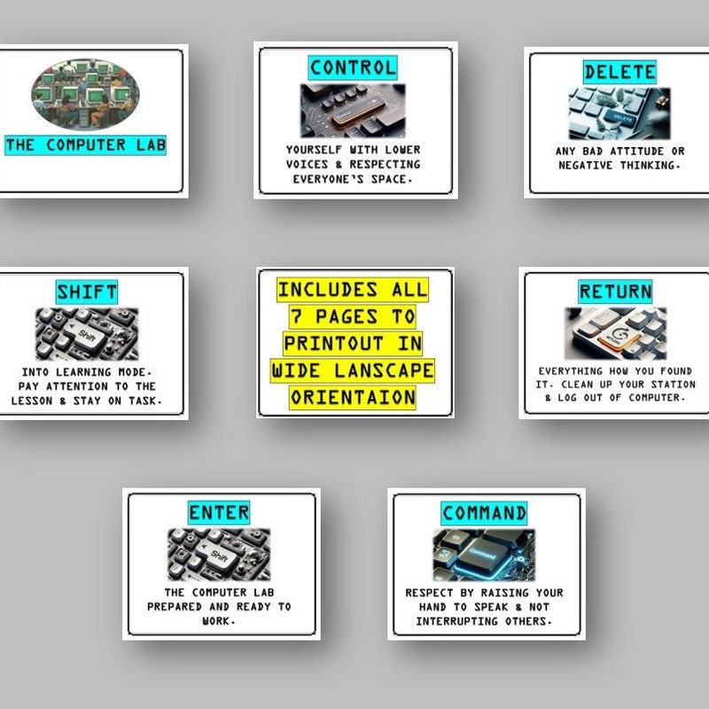 Computer Lab Decor - Etsy