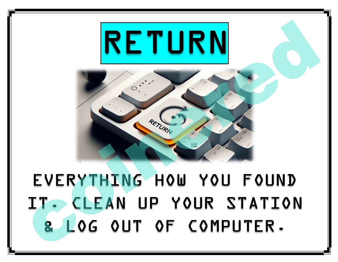 Computer Lab Rules Poster Set: Classroom Decor (digital Download) - Etsy