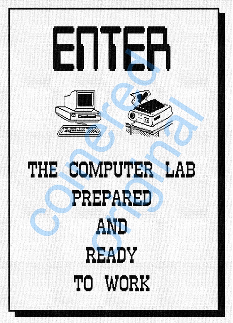 Computer Lab Poster Set, Classroom Decor, Set of 7 Computers Class ... Computer Lab Poster Set, Classroom Decor, Set of 7 Computers Class ...
