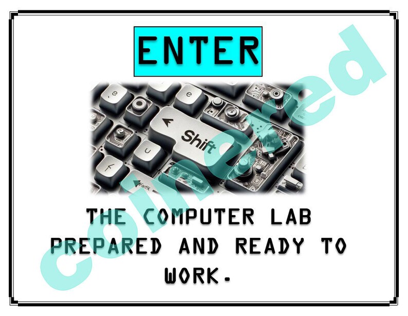 Computer Lab Rules Poster Set: Classroom Decor (digital Download) - Etsy