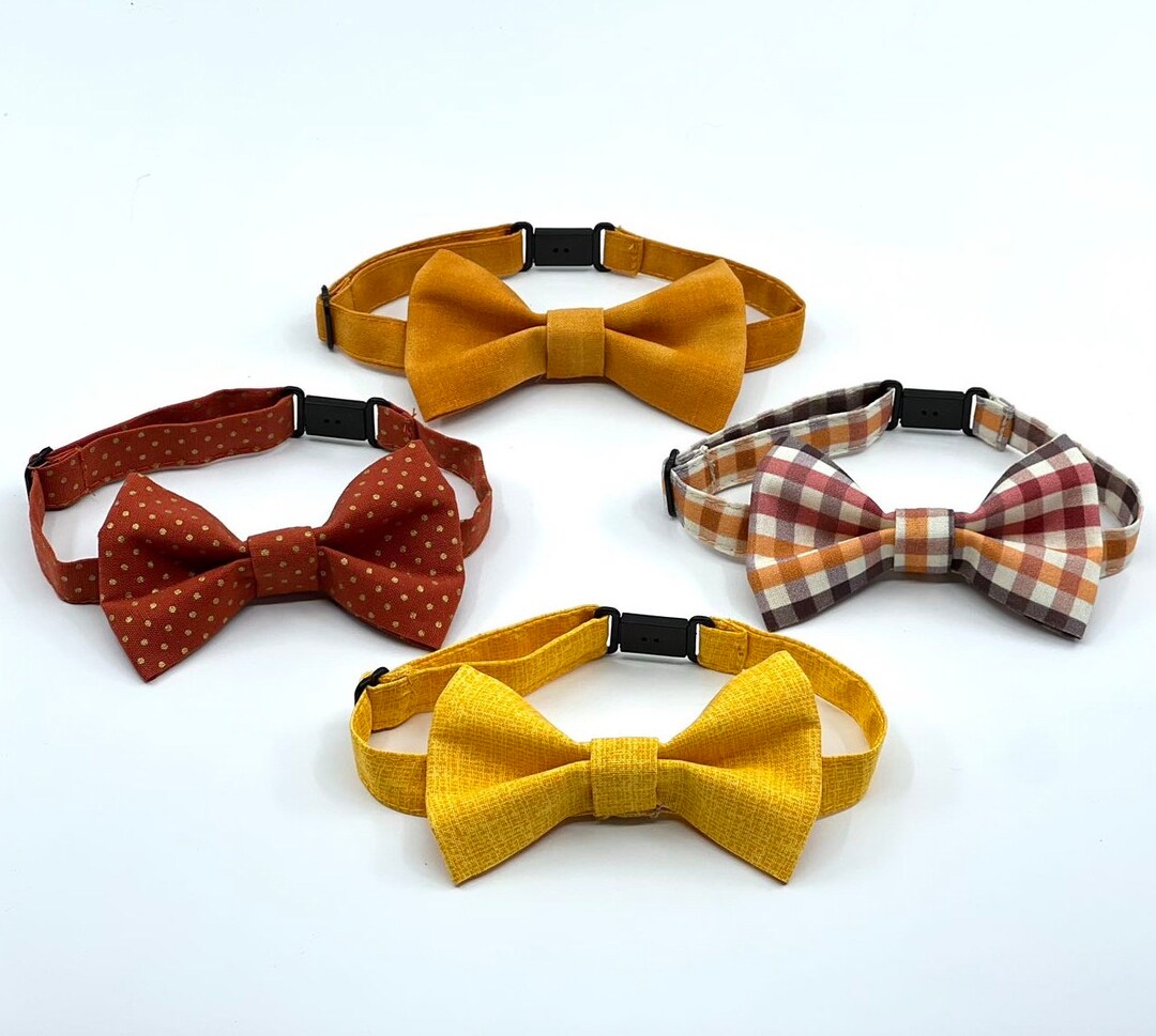 Boys Fall Bow Ties, Thanksgiving Infant Outfit, Wedding Ring Bearer ...