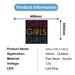 Neon Signs Girls Girls Girls, Neon Lights Sign for Bedroom, Wall Decor ...