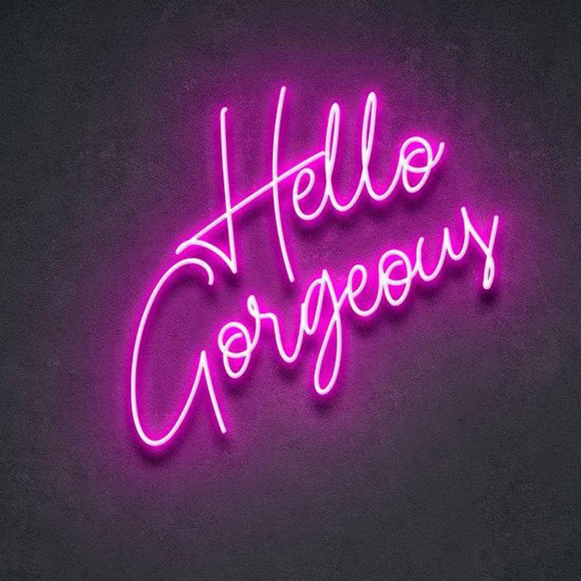Hello Gorgeous LED Neon Sign Neon Sign Wedding Neon Sign - Etsy