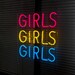 Neon Signs Girls Girls Girls, Neon Lights Sign for Bedroom, Wall Decor ...