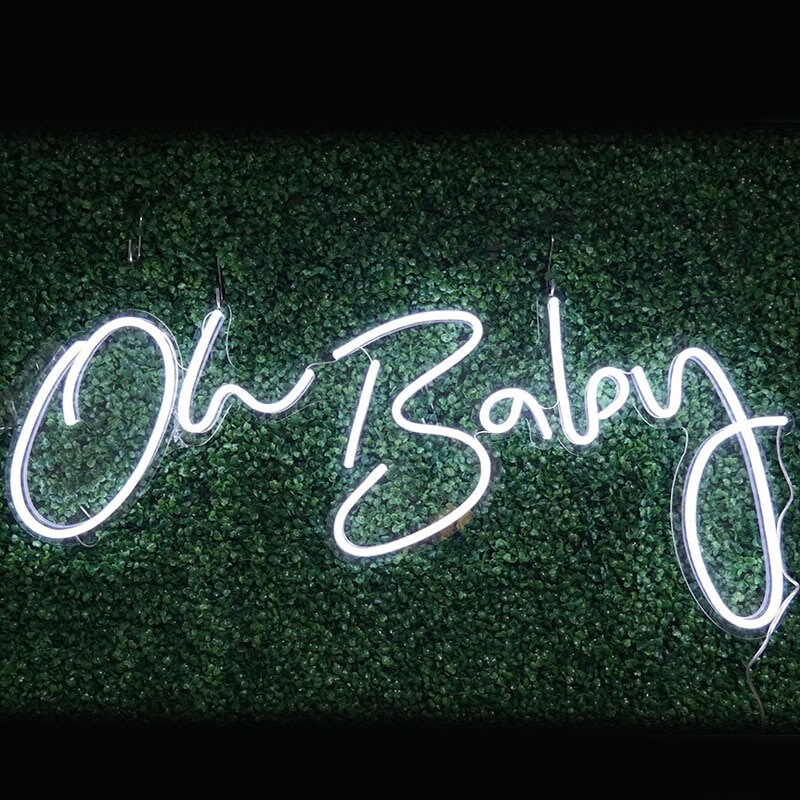 Oh Baby LED Neon Sign, Led Neon Light for Baby Shower / Nursery Decor ...