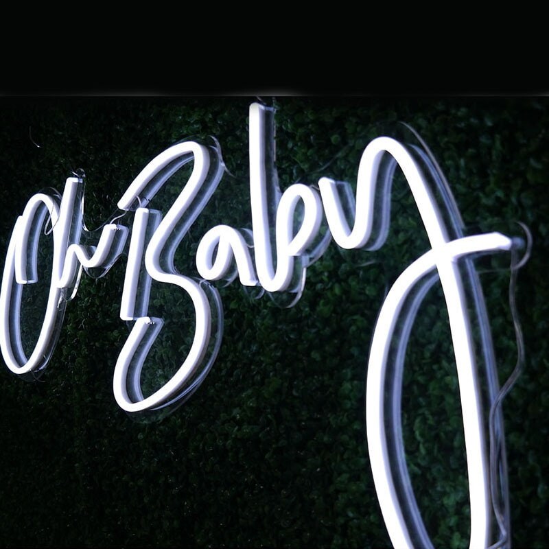 Oh Baby LED Neon Sign, Led Neon Light for Baby Shower / Nursery Decor ...