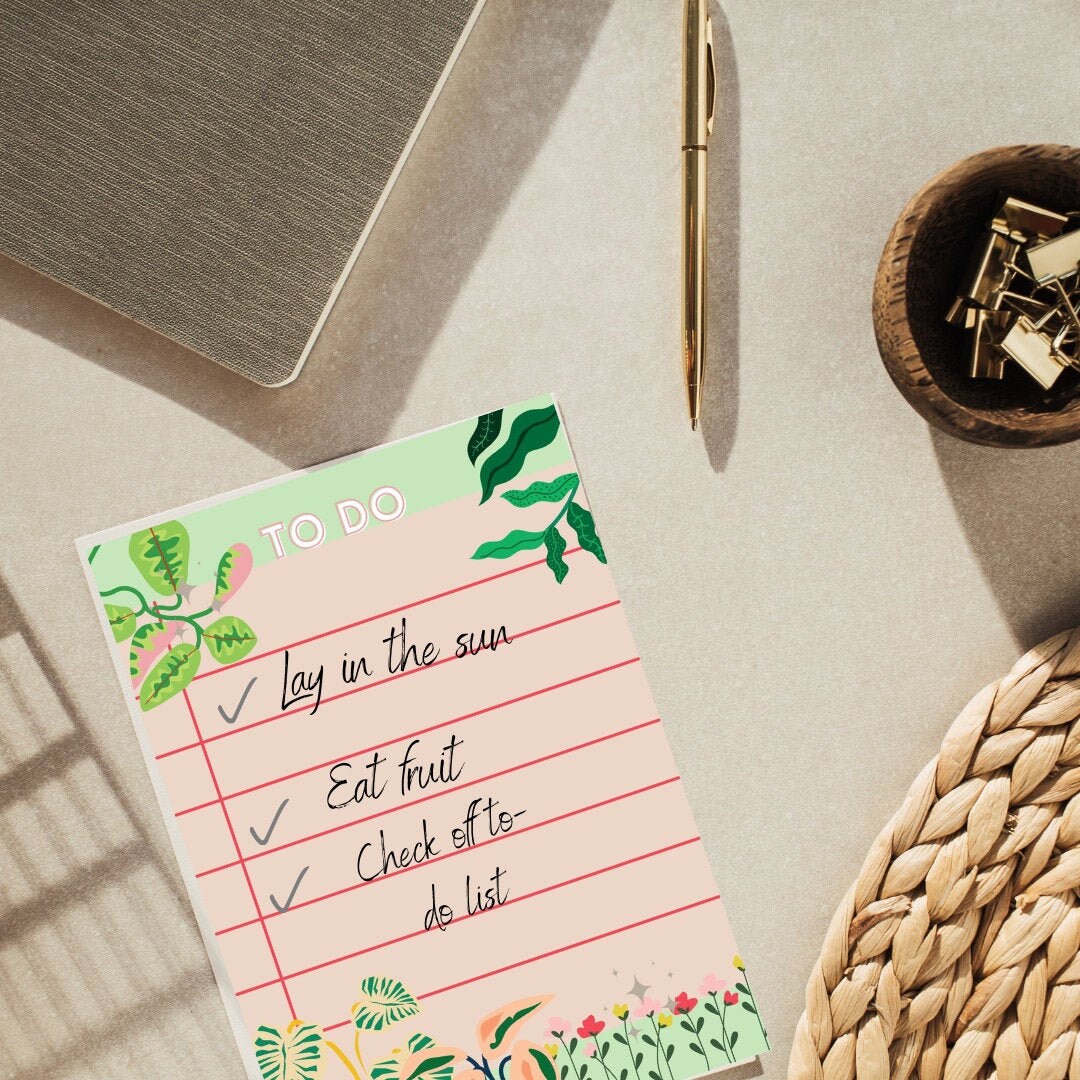 Plant Themed To-do List Printable - Etsy