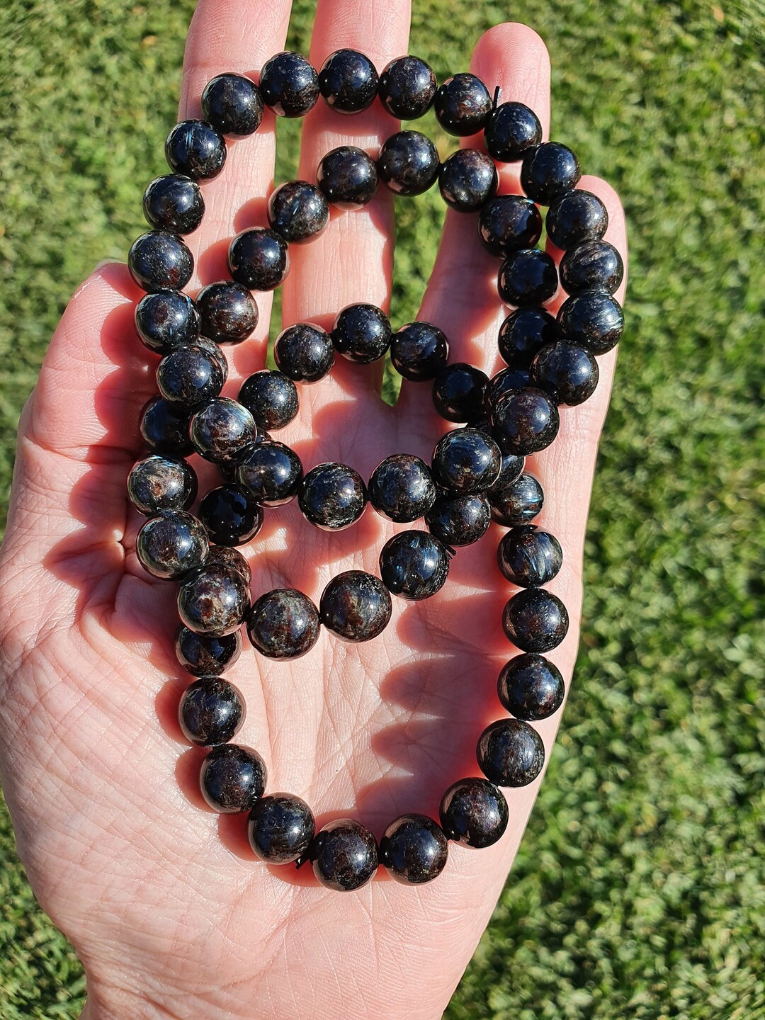 Astrophyllite 10mm Bracelet - Etsy