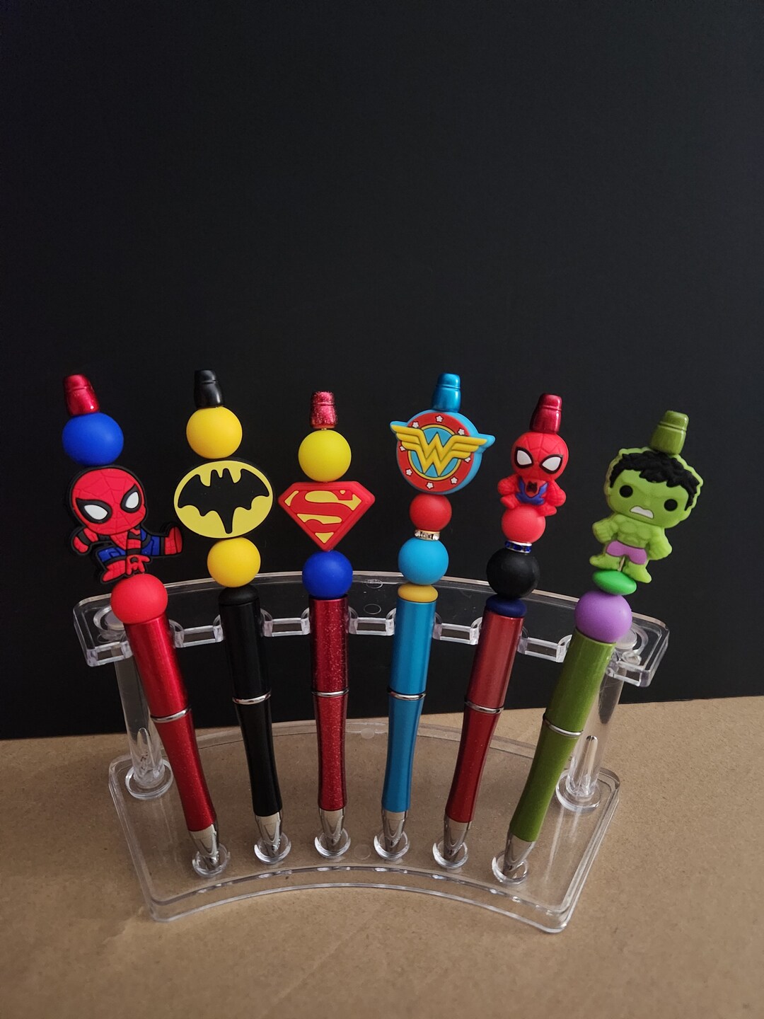 Superhero Character Pens - Etsy
