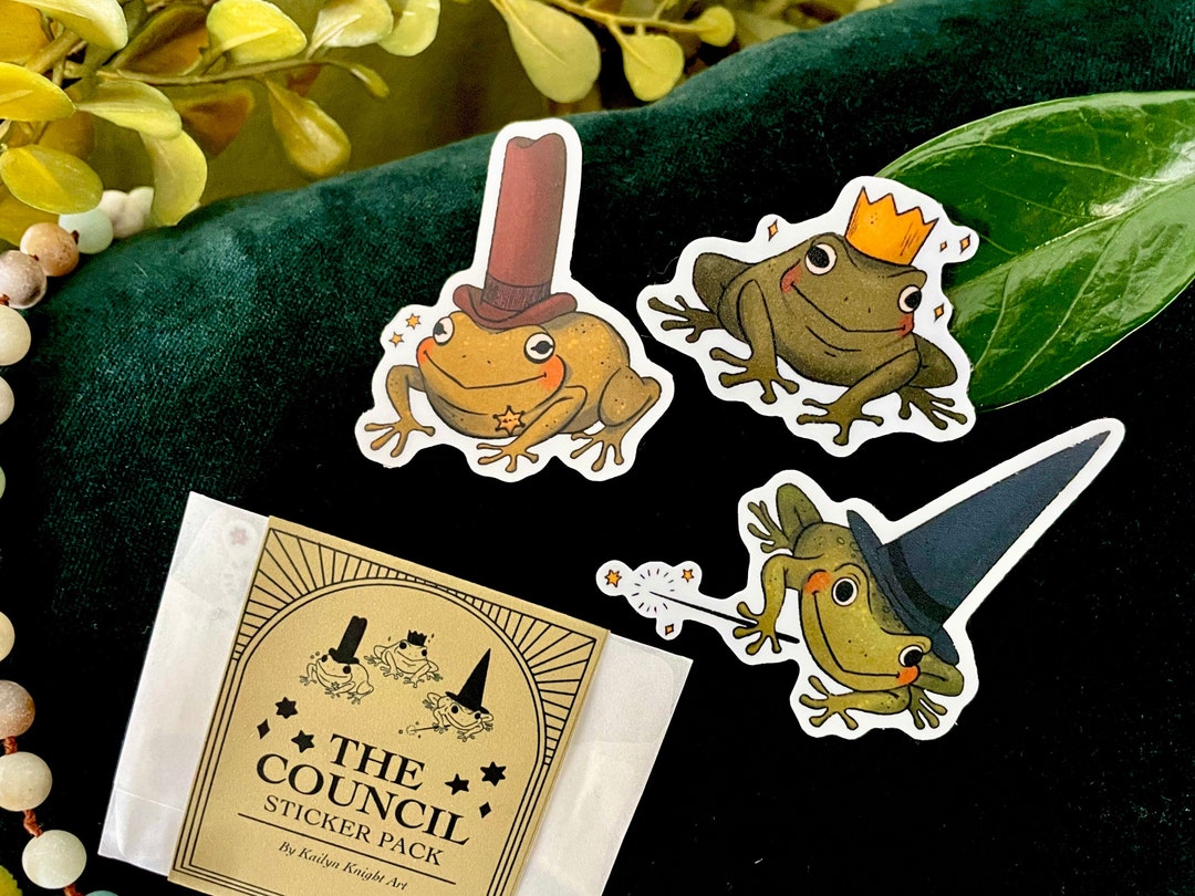 The Council of Frogs Vinyl Sticker Pack - Etsy