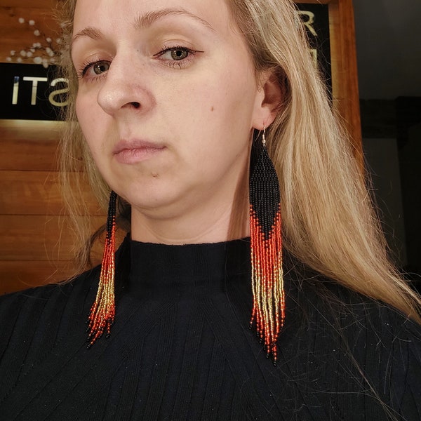 Very Long Earrings - Etsy