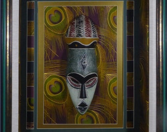 Shadow Box African Mask - Etsy
