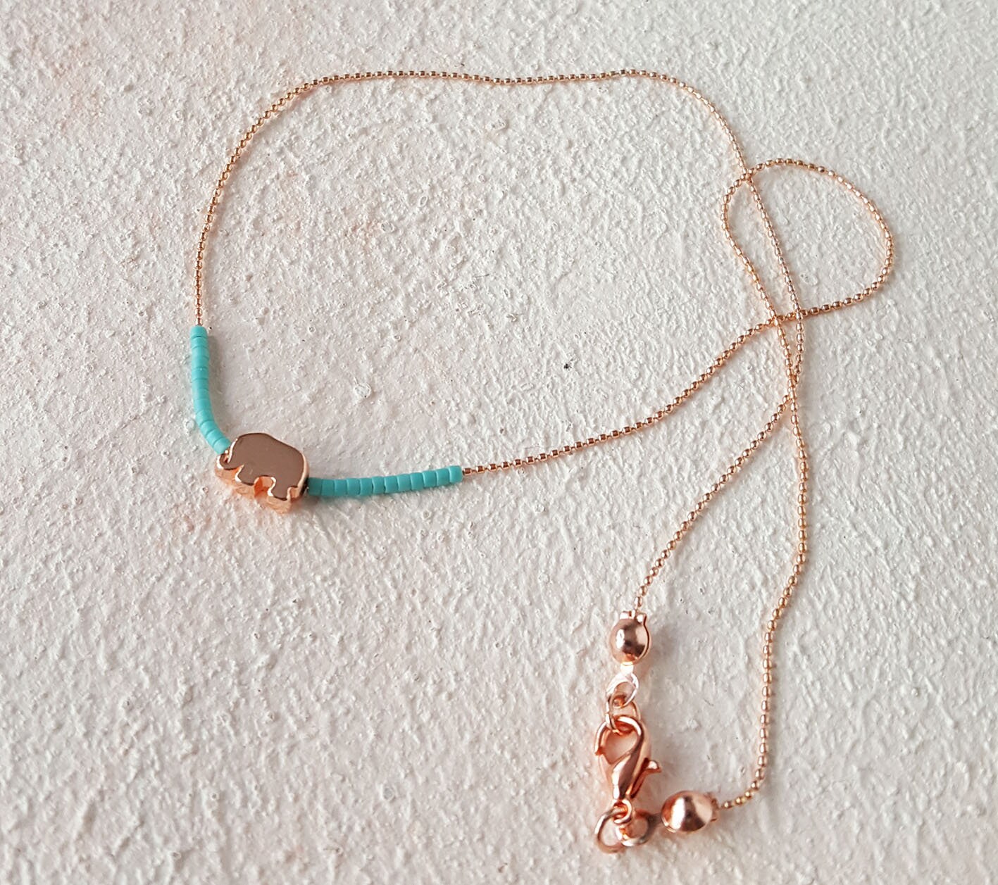 Rose Gold Layering Necklace Set Rose Gold Chain Necklace - Etsy
