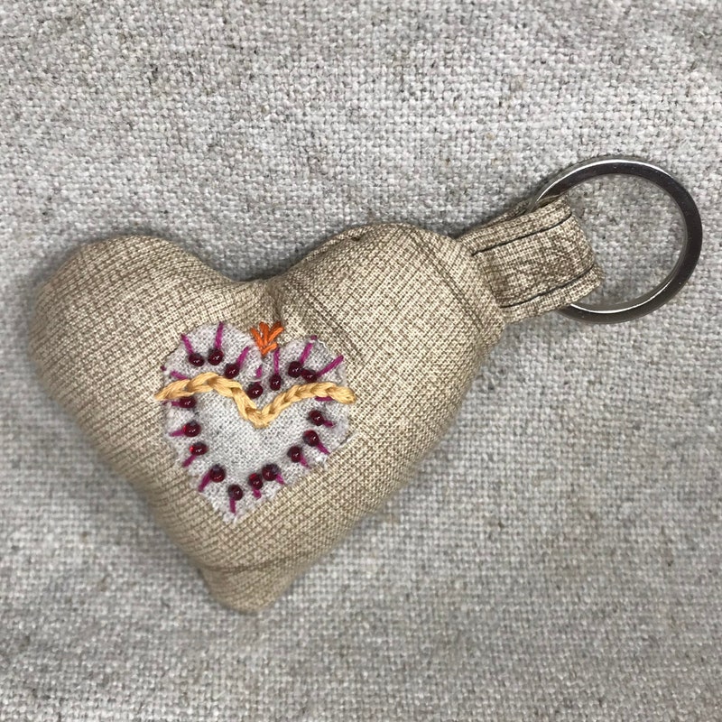 Heart Key Chain - Etsy