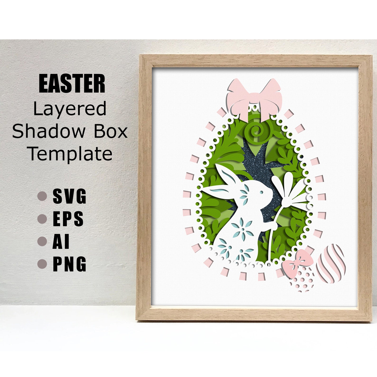 Easter 3d Layered Svg,easter Paper Art,easter Paper Cut,svg,easter ...