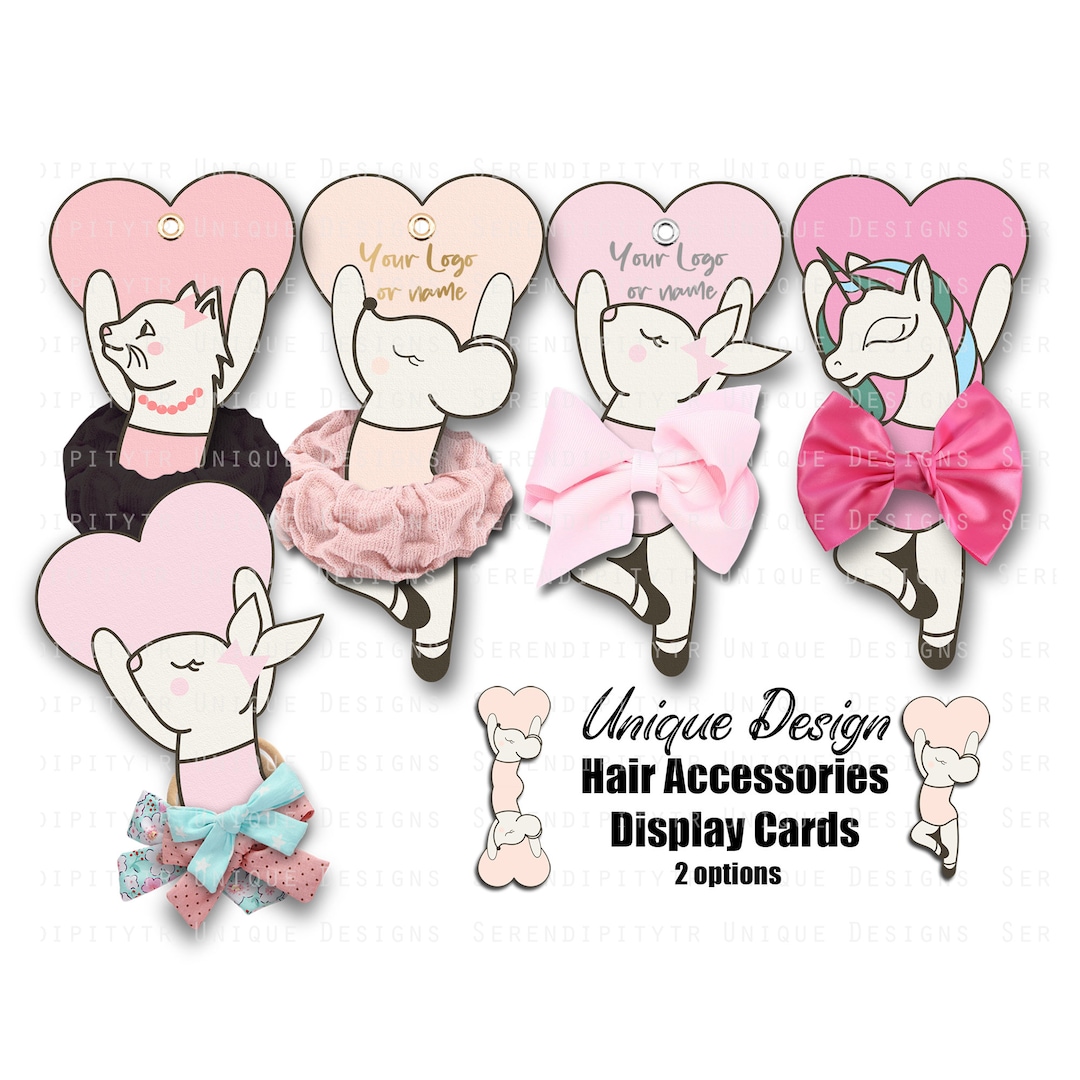 Hair Accessories Display Card Design,hair Bow Display Card Design,hair ...