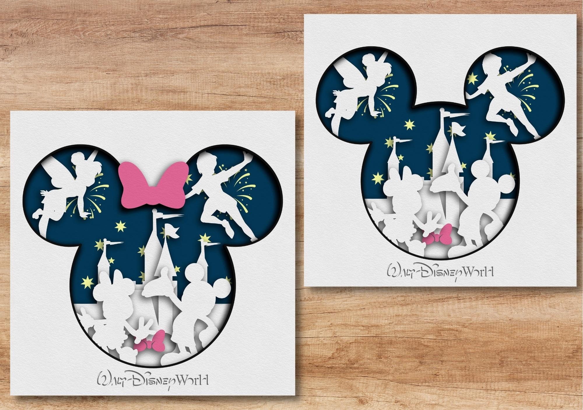Disneyland 3d Layered Svg,3d Layered Svg,shadow Box Template Svg ...