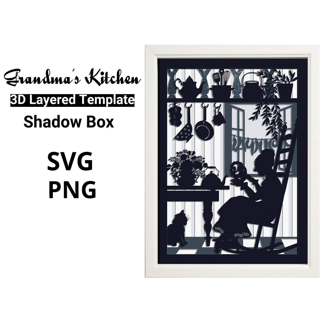 3d Layered Project, Paper Art Template, Paper Cut Svg, Shadow Box ...