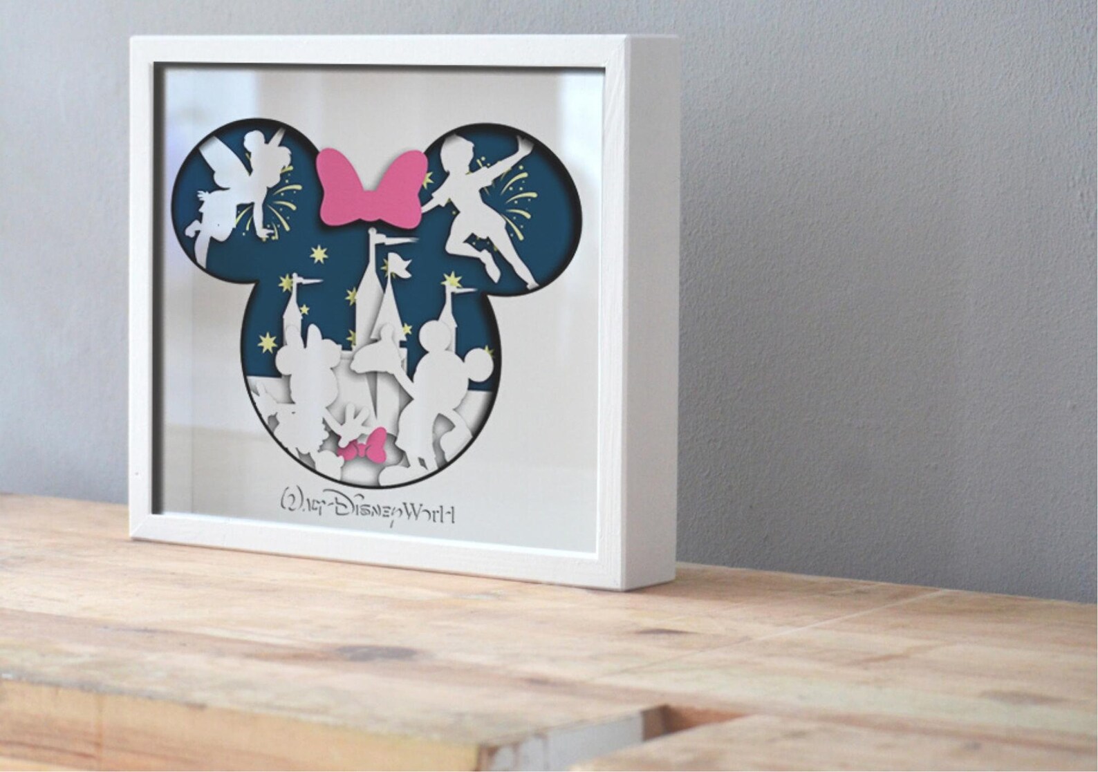 Disneyland 3d Layered Svg3d Layered Svgchristmas Shadow Box | Etsy