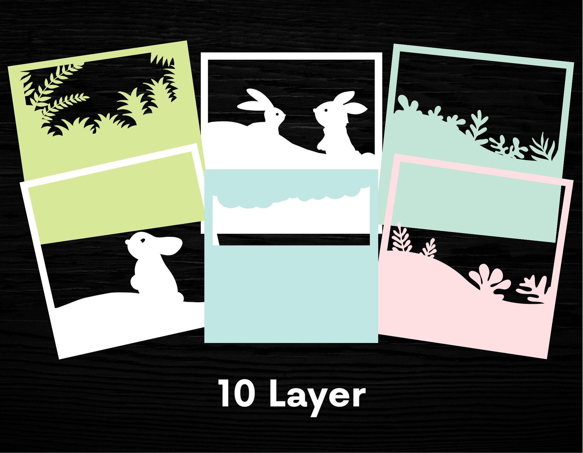 Shadow Box for Kids3d Layered Svg3d Layered Paper Template - Etsy