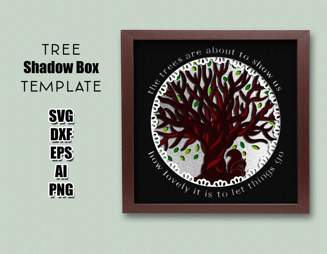 Tree 3d Layered Svgtree Paper Arttree Paper Cutsvgtree - Etsy