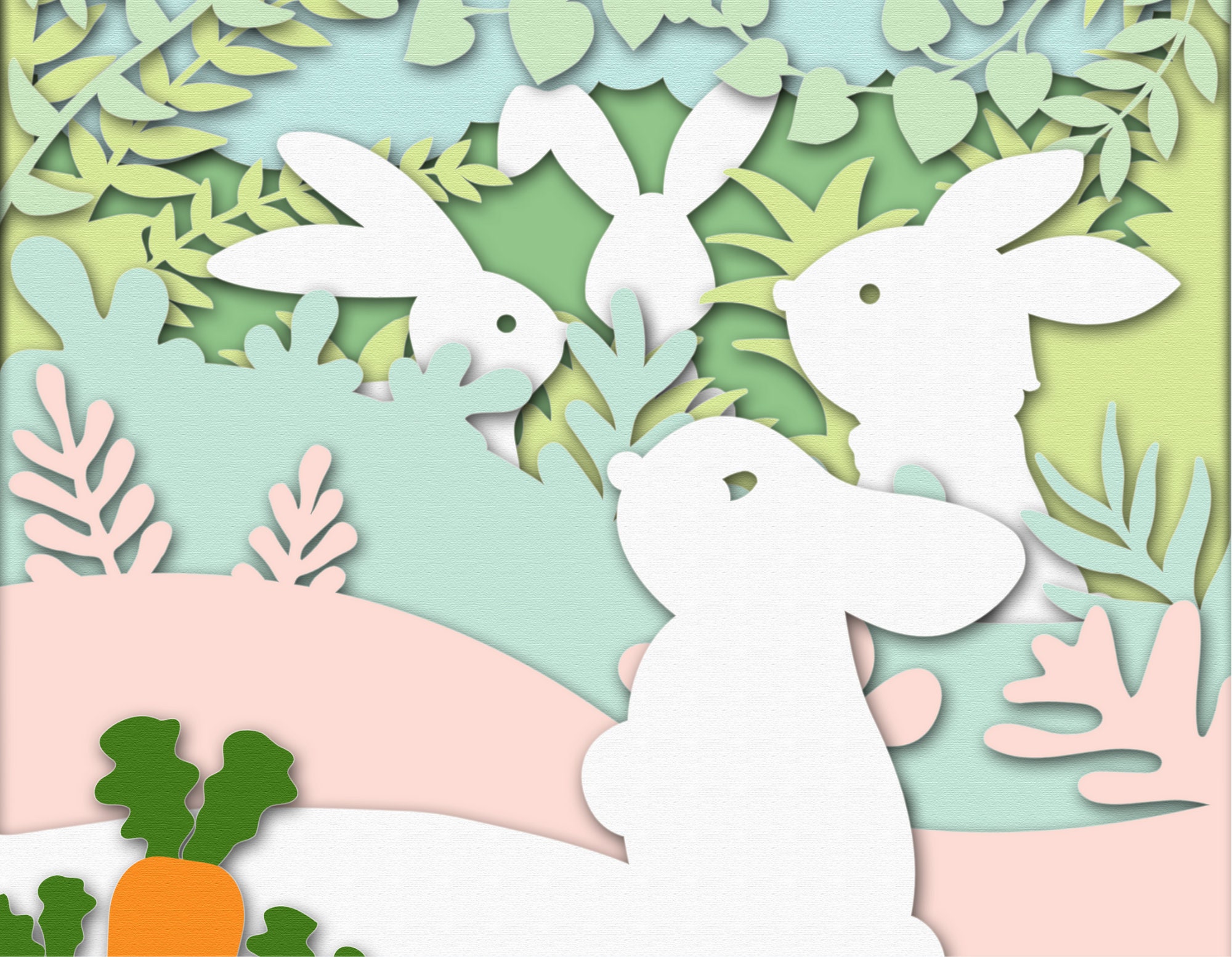 Shadow Box for Kids3d Layered Svg3d Layered Paper Template - Etsy