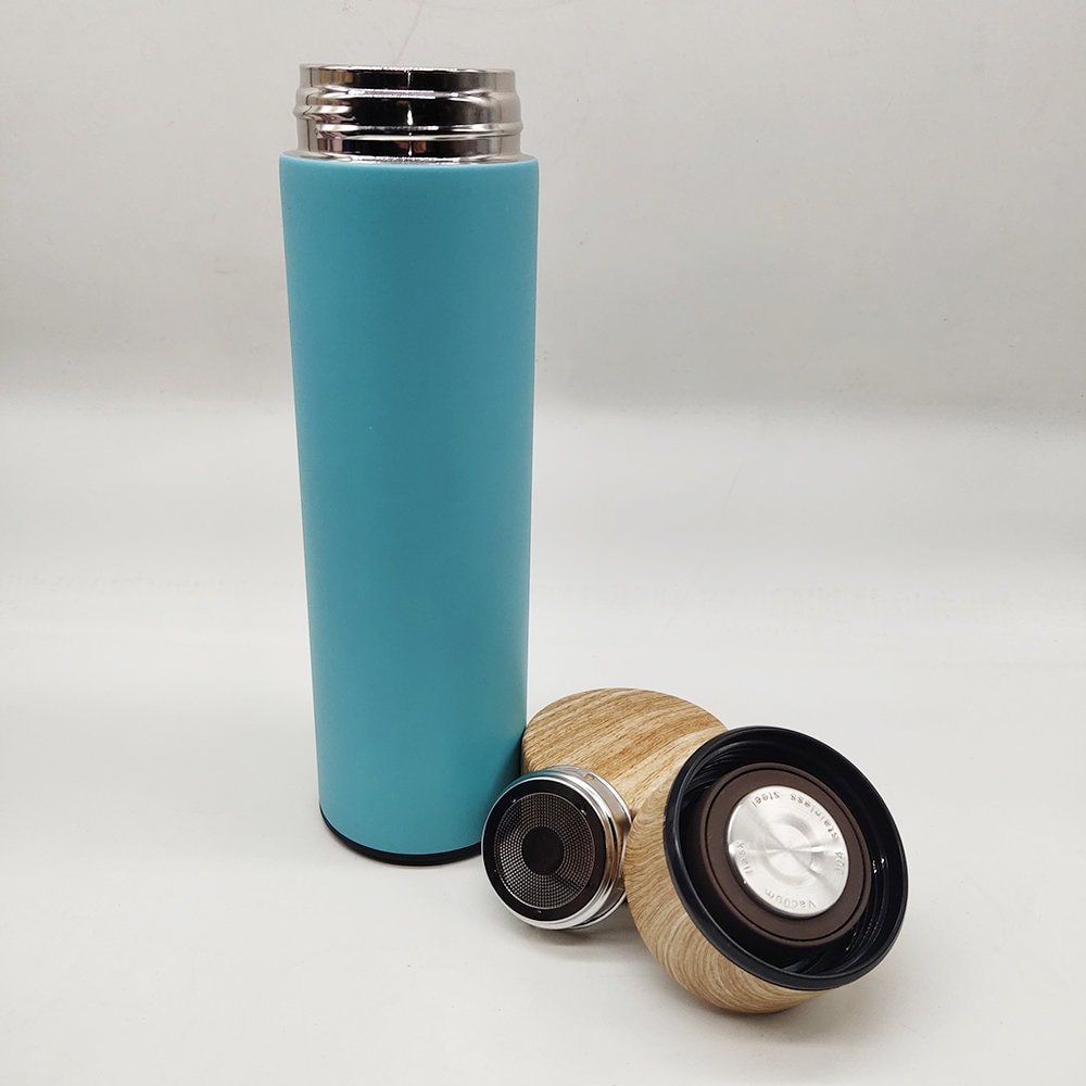 Large Vacuum Flask With Wooden Lid - Etsy