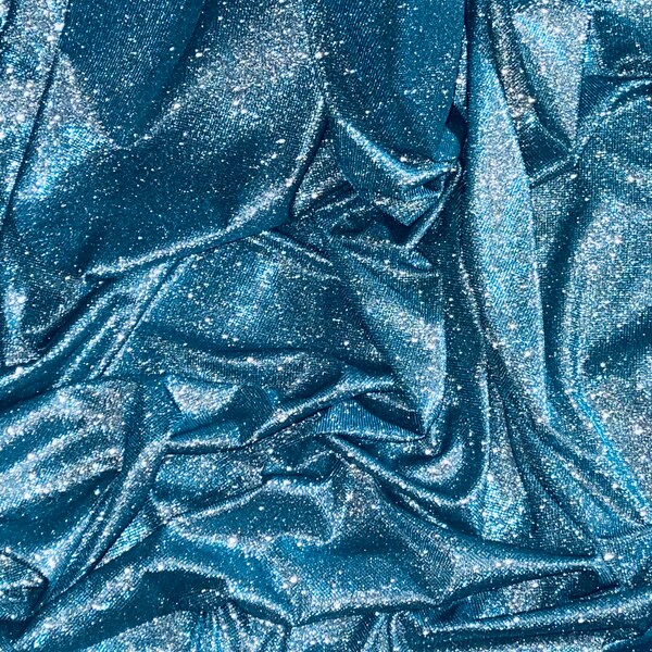 Blue Lurex Fabric - Etsy