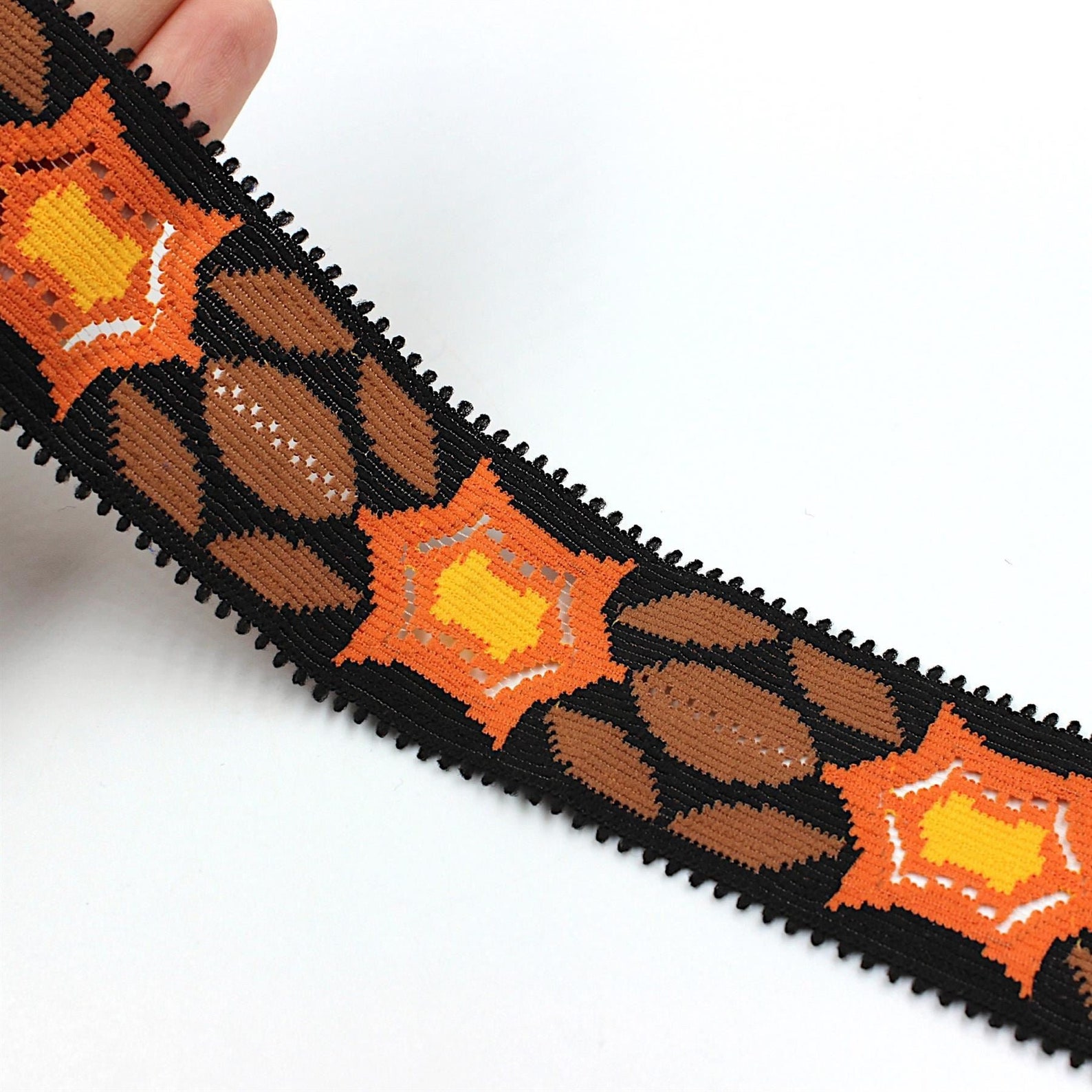Geometric Flower and Leaf Braid 35mm 5330 - Etsy