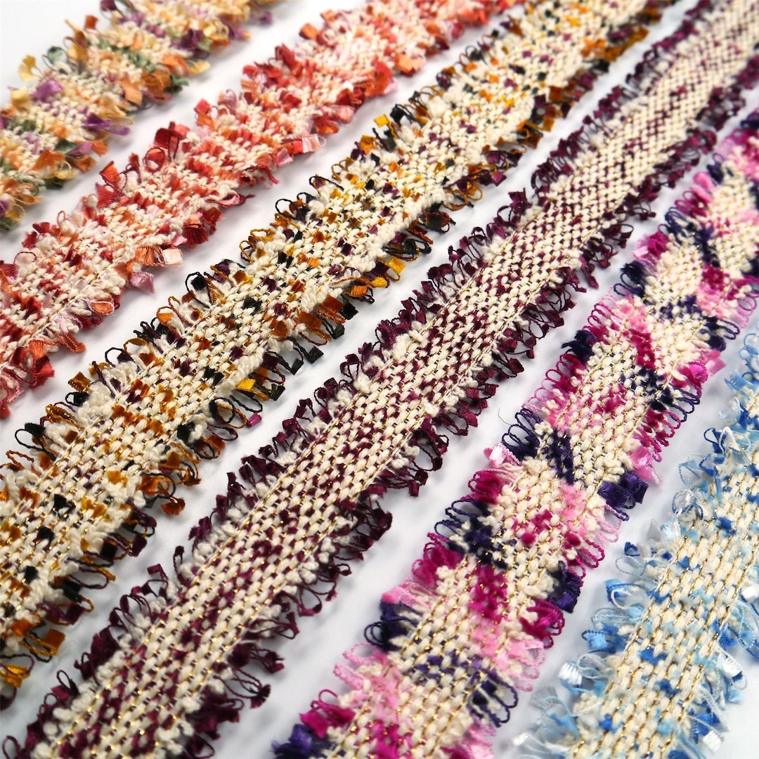 Frayed Braid With Metallic Threads 30mm 6381 - Etsy UK