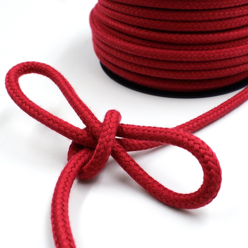 Cotton Braided Drawstring Cord - 6mm - by the Metre - 5569 - Etsy