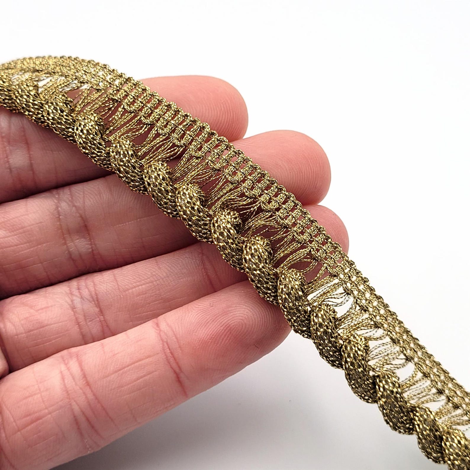 Looping Corkscrew Edged Metallic Braid Gold 18mm 5540 - Etsy
