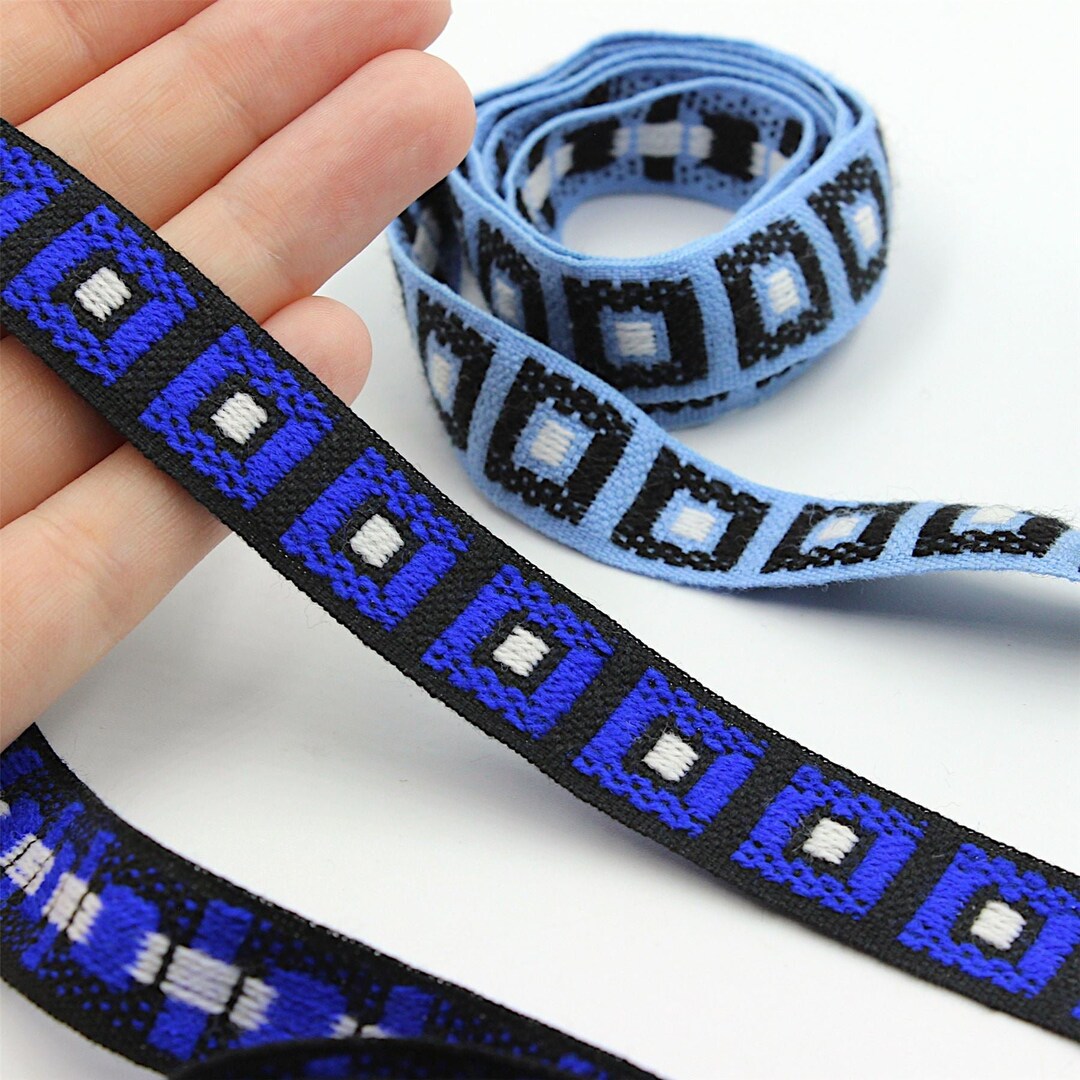 Vintage Cotton Braid With Square Design 18mm 2589 - Etsy