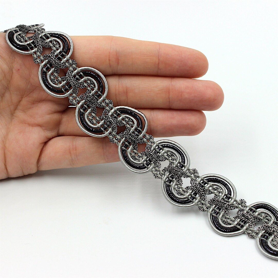 Gimp Snake Braid With Metallic Centre 30mm 8880 - Etsy