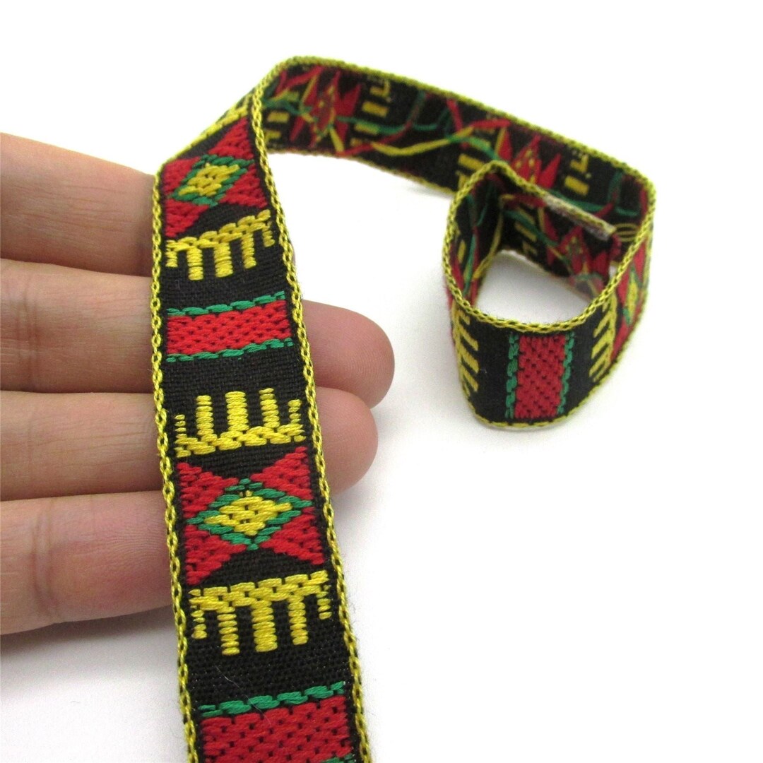 Trenza Azteca De Colores Brillantes 20mm 9367 - Etsy México