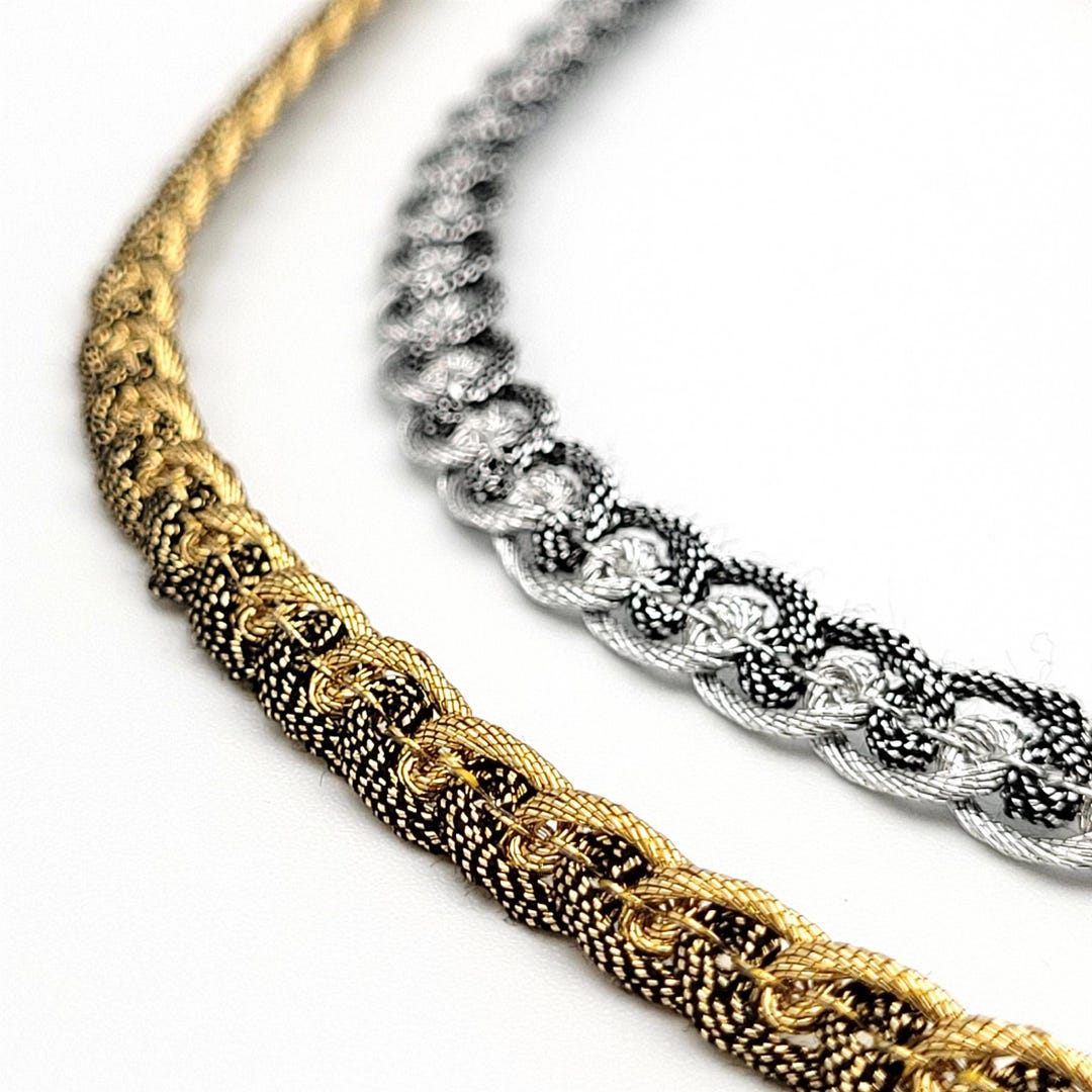 Tiny Two-tone Loop De Loop Metallic Braid 6mm 5539 - Etsy