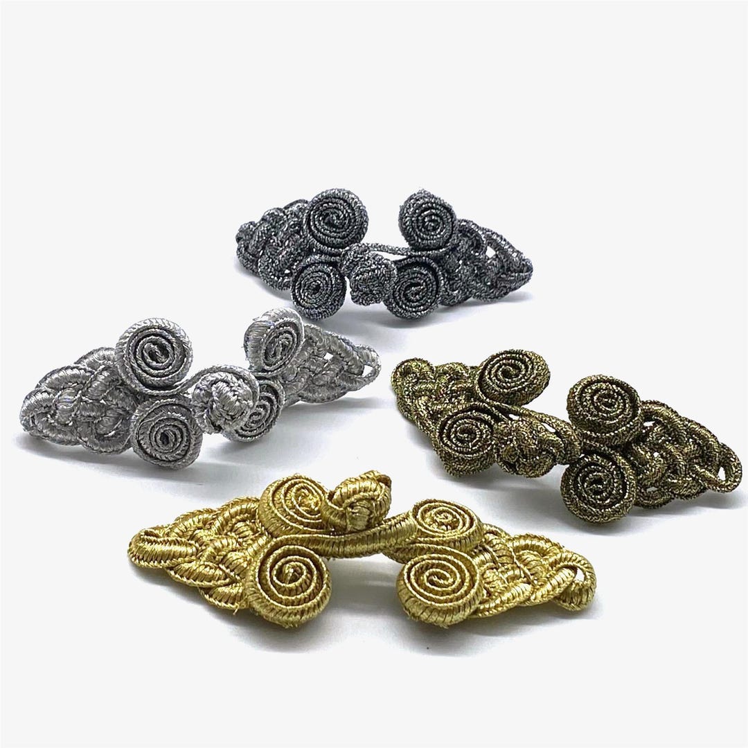 Plaited Rolled Frog With Knot Button 7.5cm 9924 - Etsy