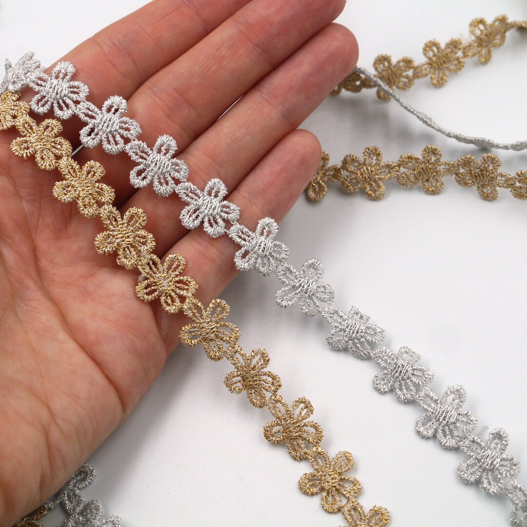 Metallic Small Daisy Braid 15mm 6864 - Etsy UK