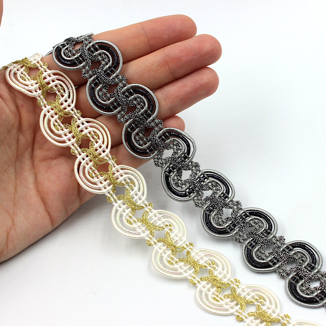 Gimp Snake Braid With Metallic Centre 30mm 8880 - Etsy