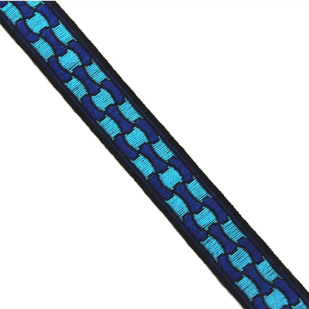 Vintage Braid With Chain Link Design BLUE 10mm 2231 - Etsy