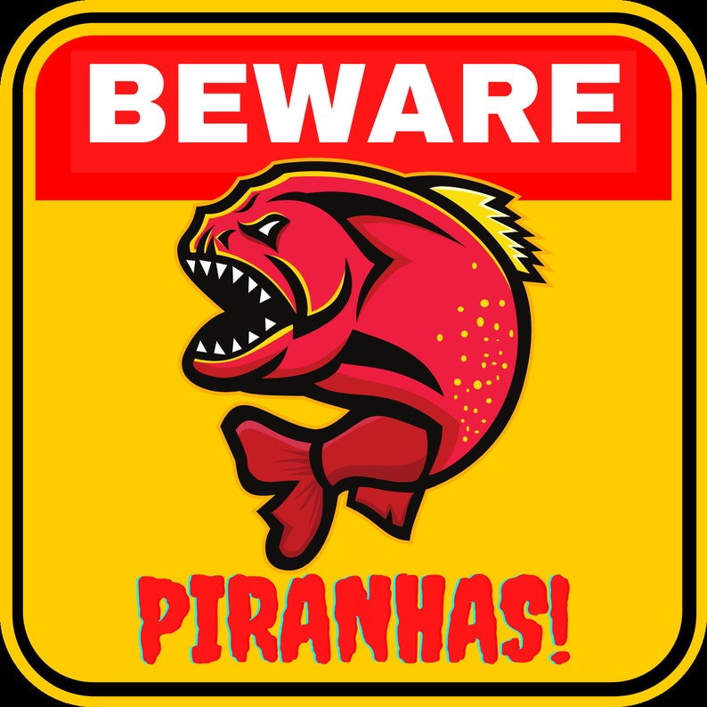 Piranha SVG for Piranha Hobbyists, Piranha SVG Stickers for Piranha ...