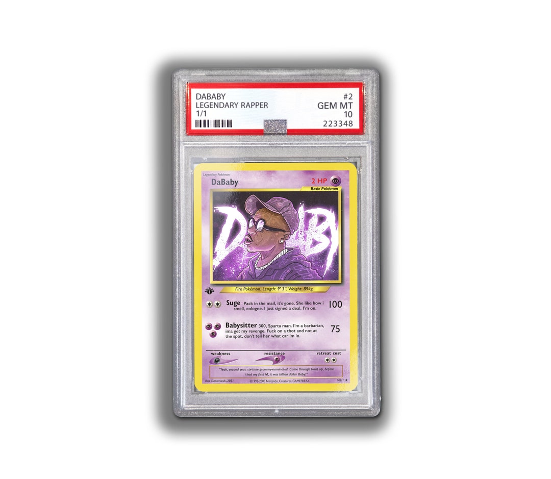 Custom Dababy Pokemon Card - Etsy