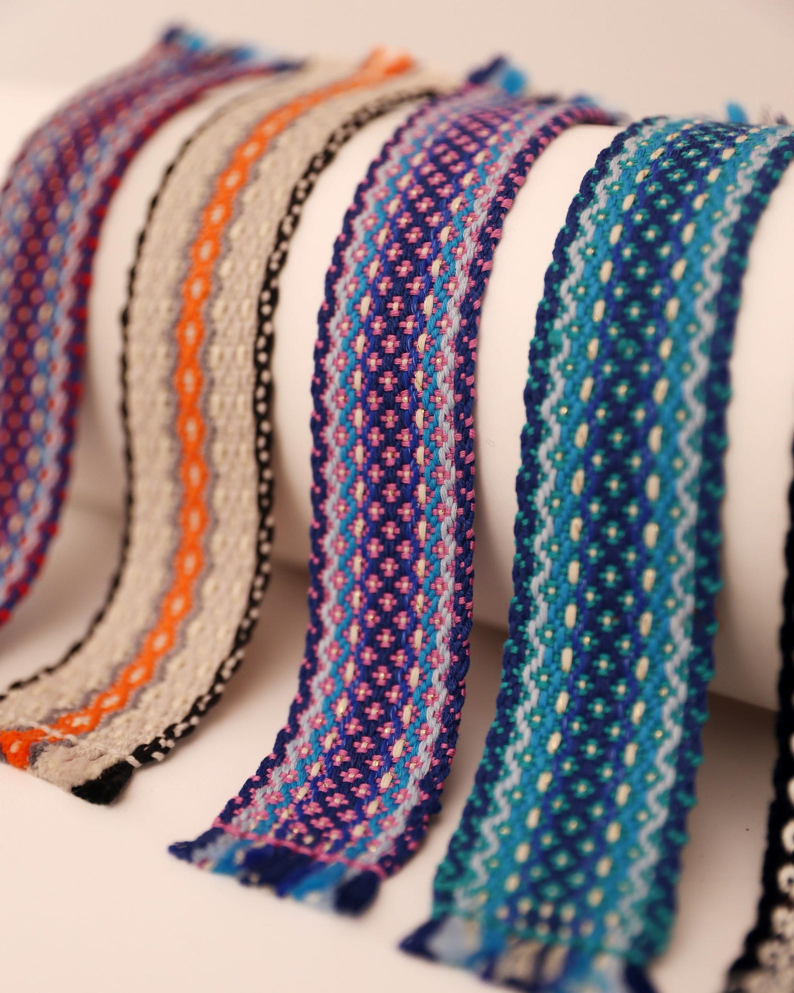 Handwoven Cotton Bookmark I Weaving Bookmark for Book Readers I Textile ...