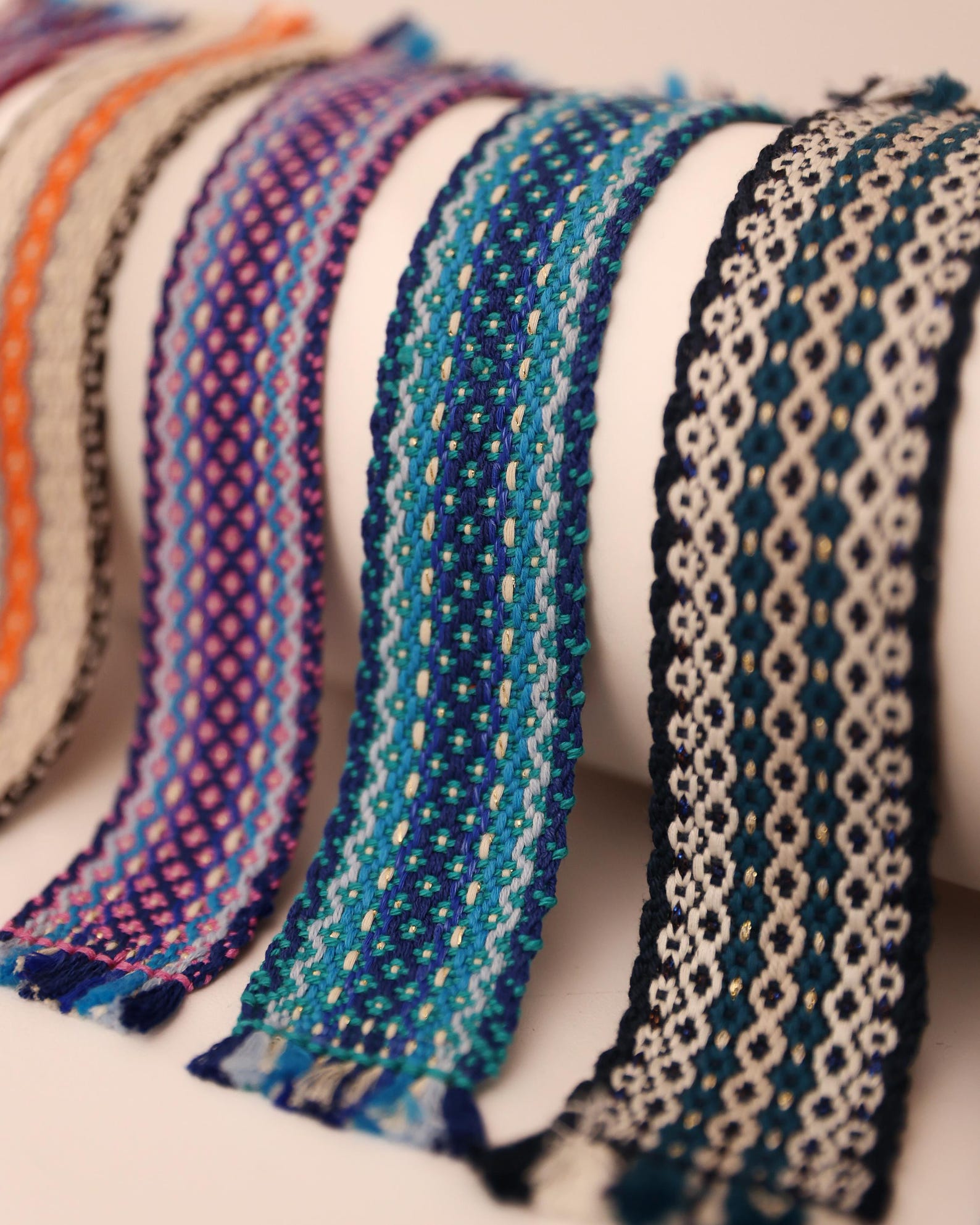 Handwoven Cotton Bookmark I Weaving Bookmark for Book Readers I Textile ...