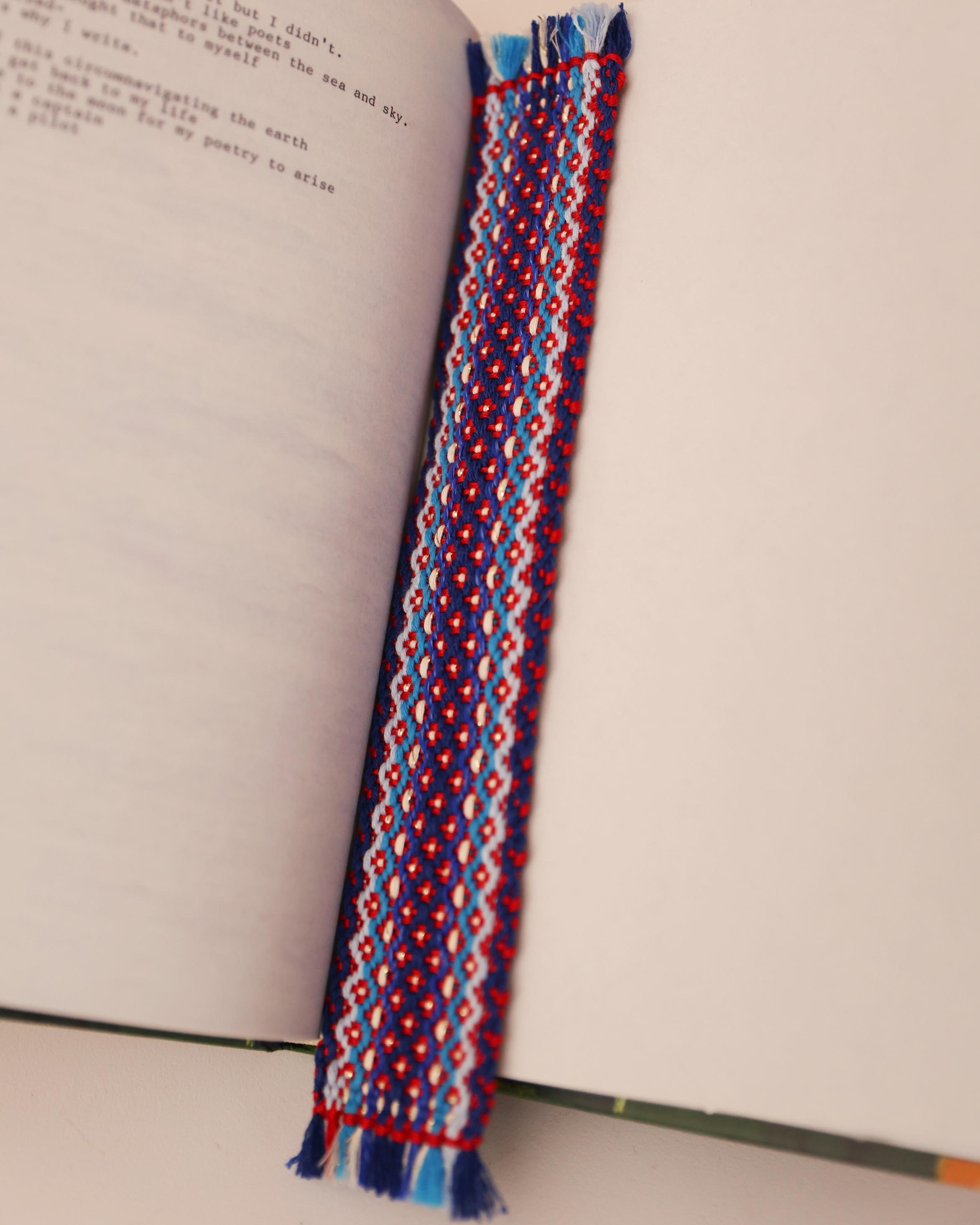 Handwoven Cotton Bookmark I Weaving Bookmark for Book Readers I Textile ...